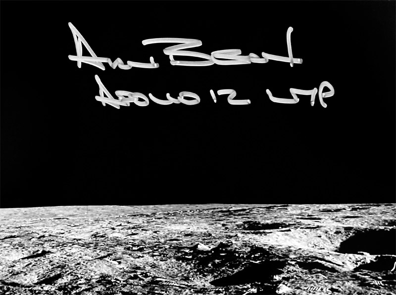 Alan Bean signed 40x8 inch Panorama
