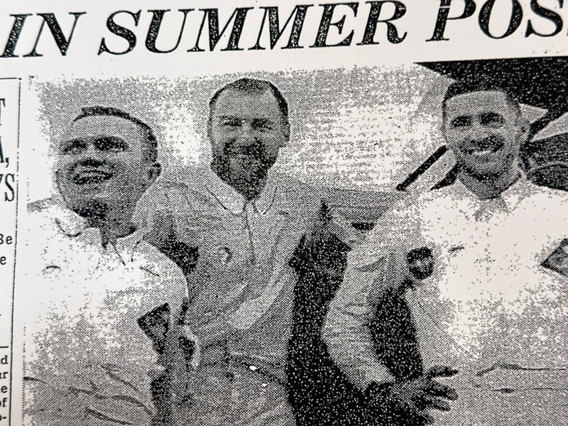 Apollo 8 Newspaper Replica Signed by Frank Borman