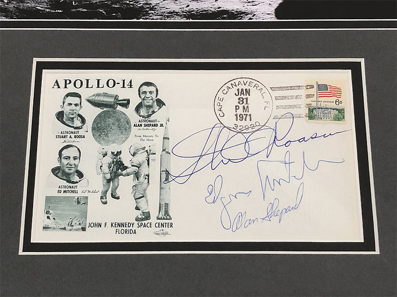 Apollo 14 Crew framed autographed cover