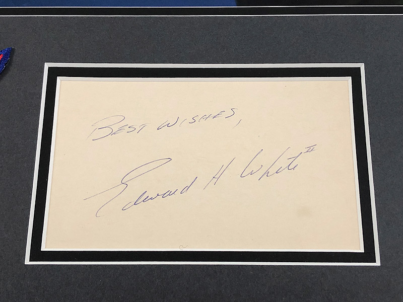 Ed White II signed presentation 20x16 inch Gemini IV EVA